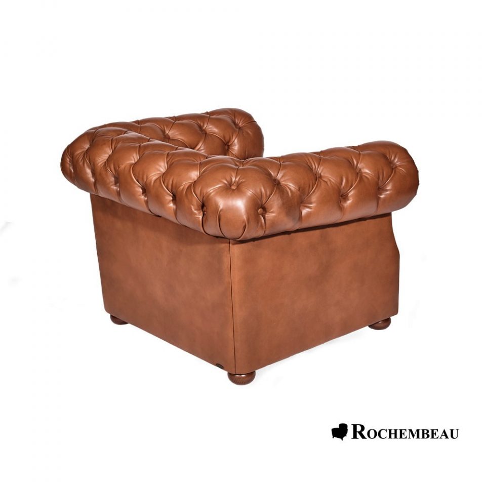 Chesterfield COOK Club Chair. Rochembeau sheepskin leather Chesterfield ...